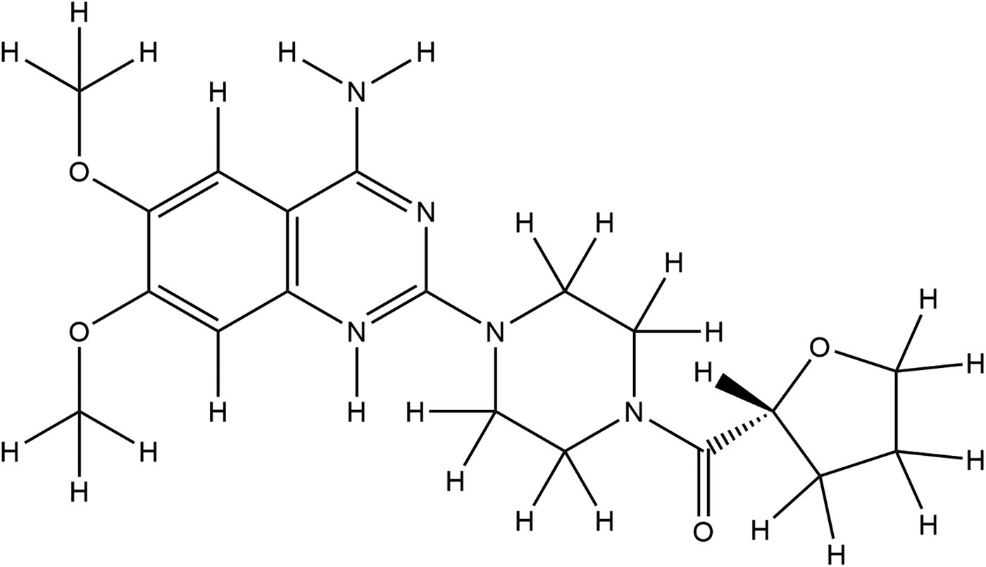 Crystal structure of terazosin hydrochloride dihydrate (Hytrin ...