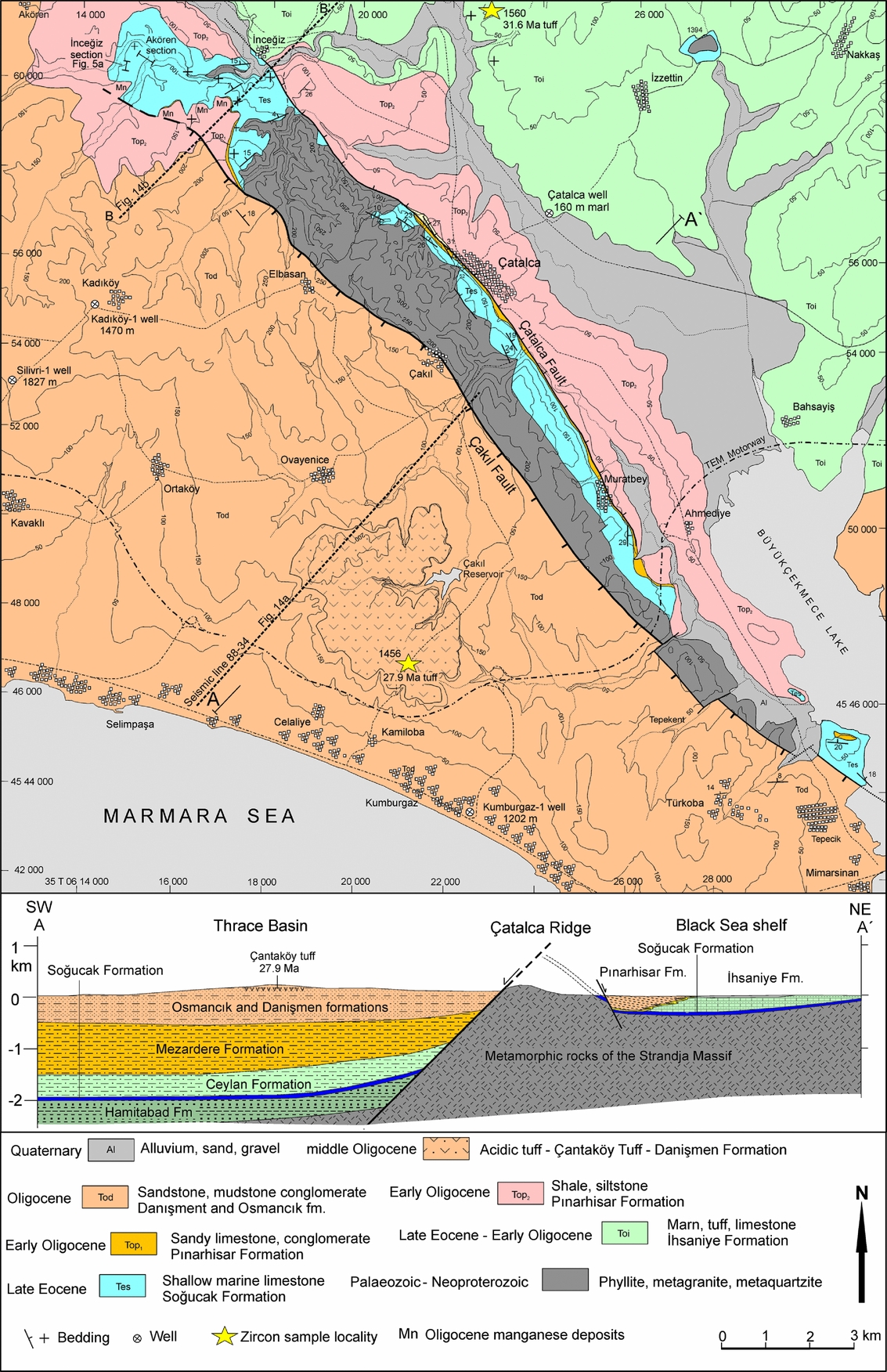 The Thrace Basin and the Black Sea: the Eocene–Oligocene marine ...