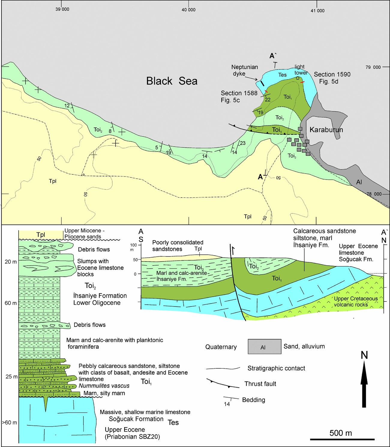 The Thrace Basin and the Black Sea: the Eocene–Oligocene marine ...