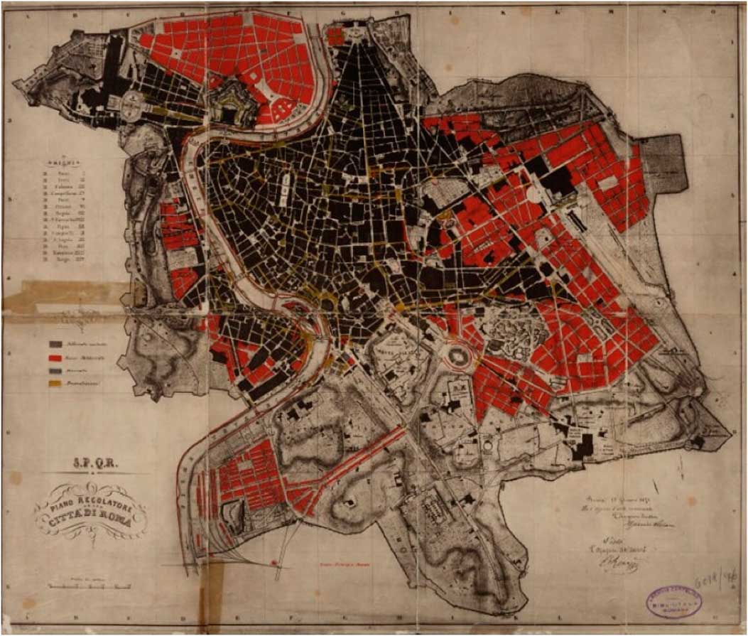 Map Of Prati Rome Italy