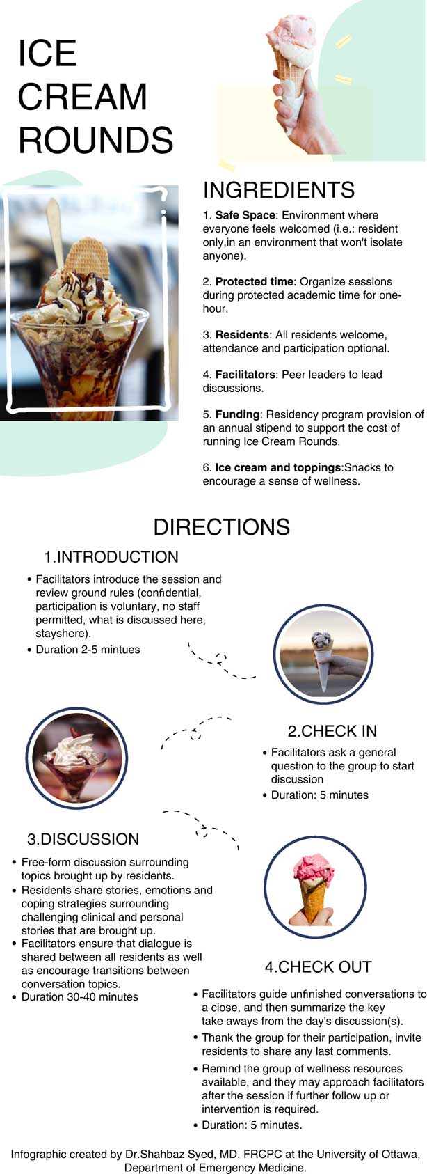 Ice cream rounds: The adaptation, implementation, and evaluation of a ...