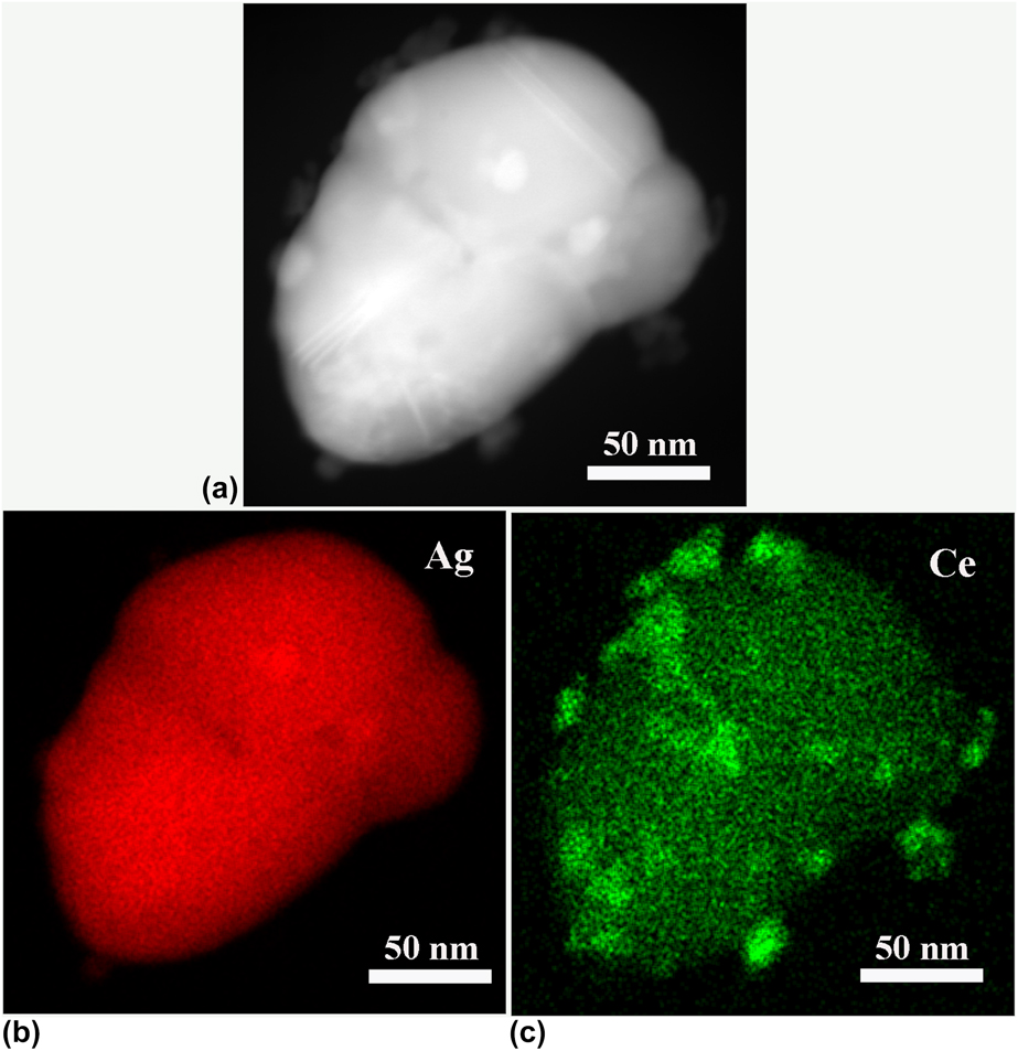 Facile preparation of nanoporous Ag decorated with CeO2 nanoparticles ...