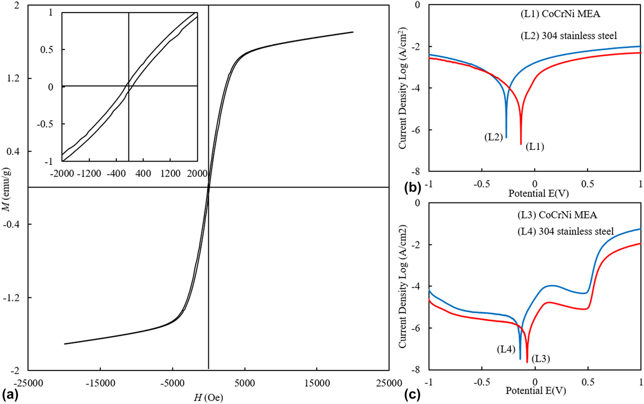 Microstructure and properties of CoCrNi medium-entropy alloy produced ...