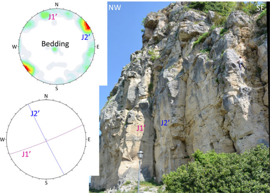 Distribution of joints in the hinge-line culmination of foreland ...