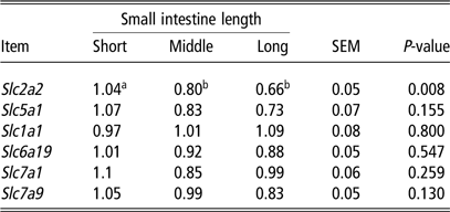 The growth performance, intestinal digestive and absorptive ...