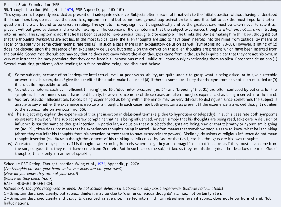 A major flaw in the diagnosis of schizophrenia: what happened to the ...