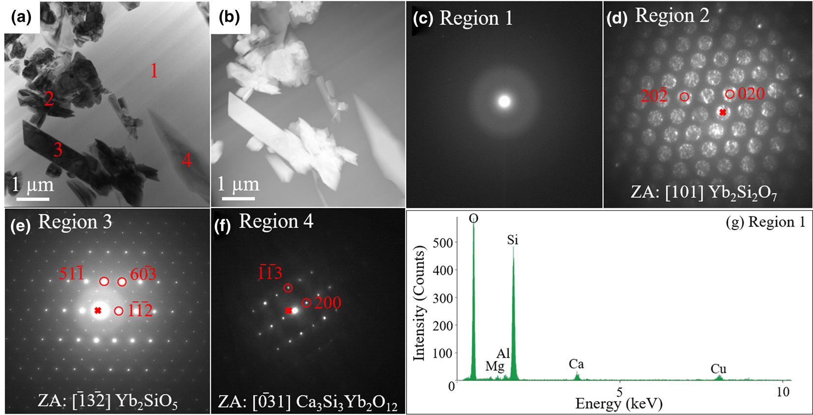 Molten calcium–magnesium–aluminosilicate interactions with ytterbium ...