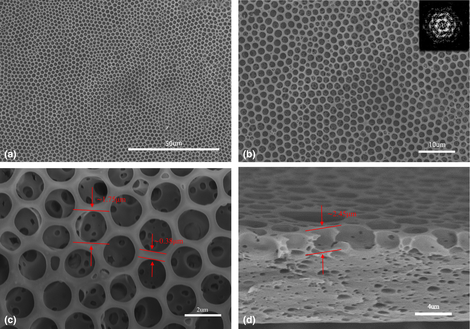 A simple strategy for fabricating honeycomb patterns on commercially ...