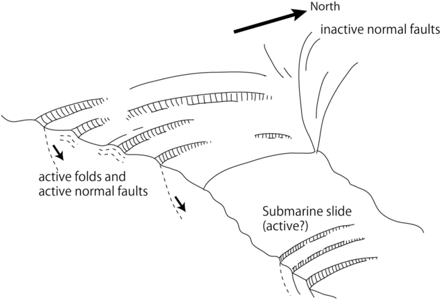 Active sediment creep deformation on a deep-sea terrace in the Japan ...