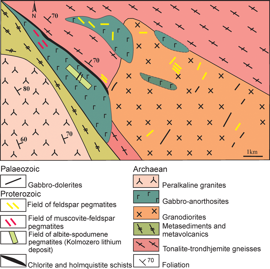 Spodumene from rare-metal pegmatites of the Kolmozero lithium world ...