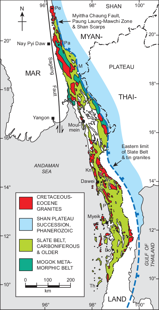 Middle Jurassic arc reversal, Victoria–Katha Block and Sibumasu Terrane ...