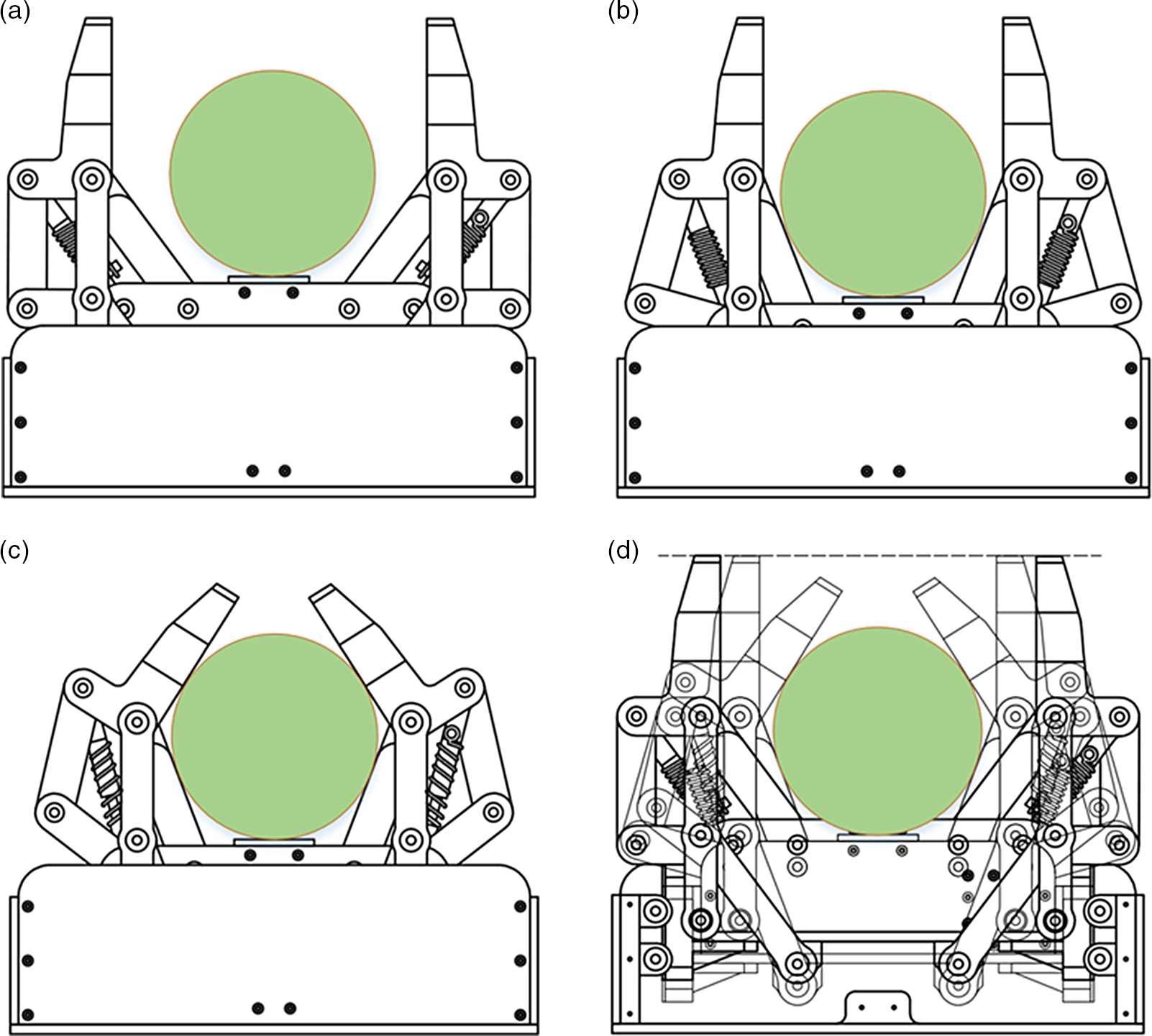 Development of a linear-parallel and self-adaptive under-actuated hand ...