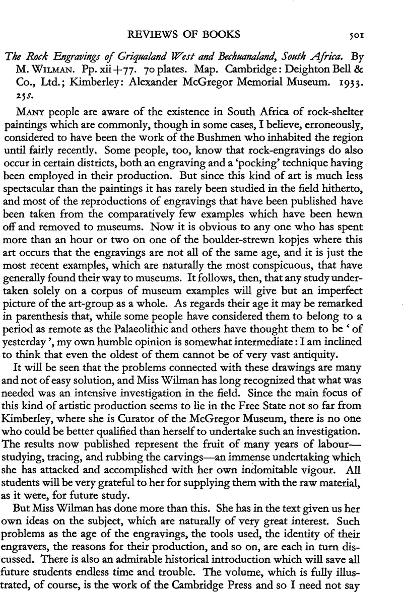 The Rock Engravings of Griqualand West and Bechuanaland, South Africa ...