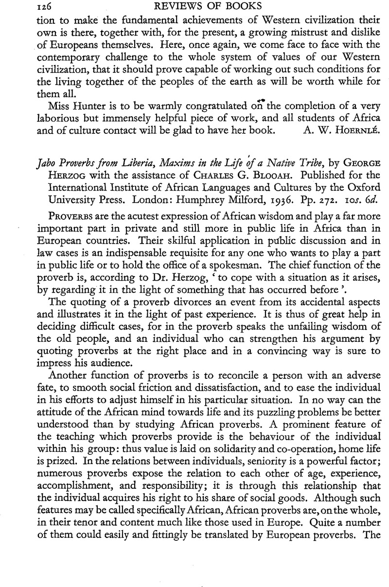 Jabo Proverbs from Liberia, Maxims in the Life of a Native Tribe, by ...