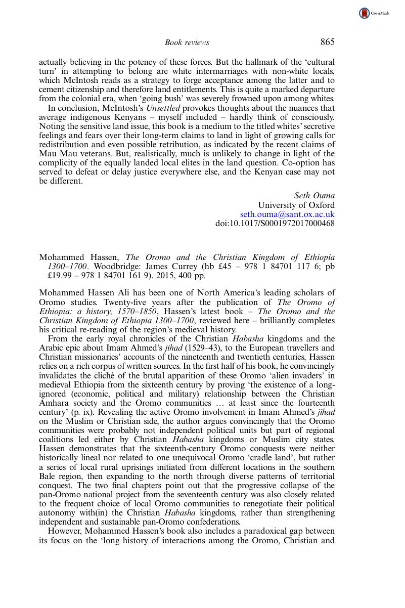 Mohammed Hassen , The Oromo and the Christian Kingdom of Ethiopia 1300 ...