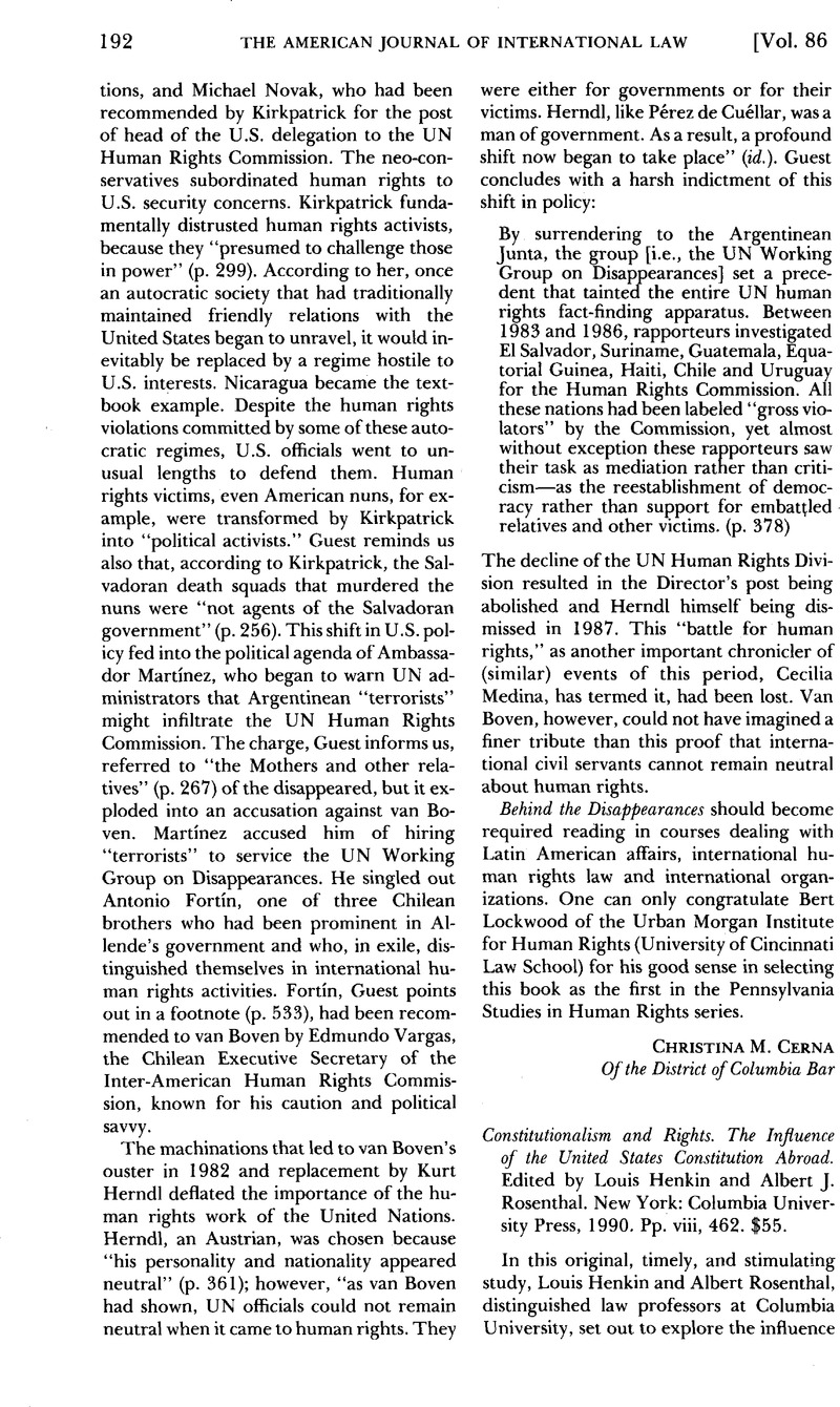 Constitutionalism and Rights. The Influence of the United States ...