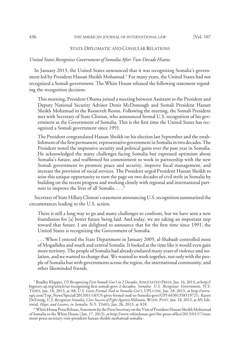 State Diplomatic and Consular Relations | American Journal of ...