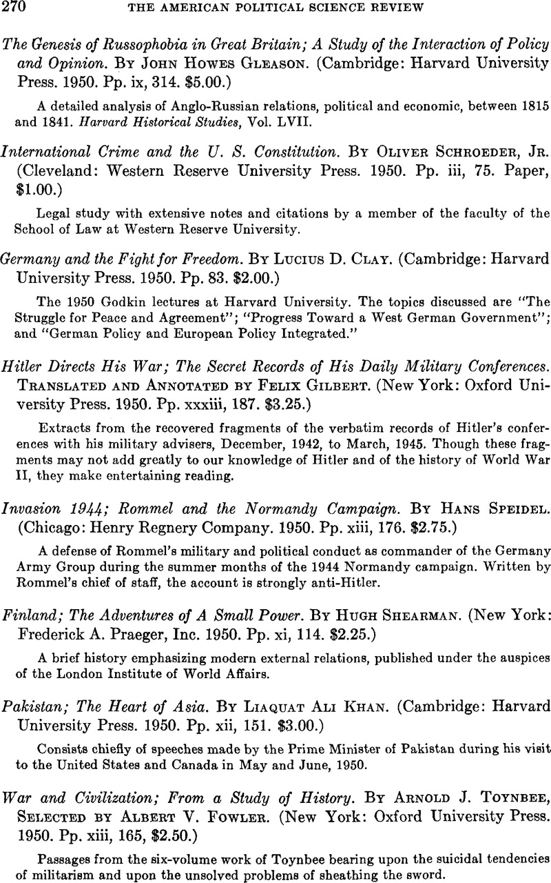 The Genesis of Russophobia in Great Britain; A Study of the Interaction ...