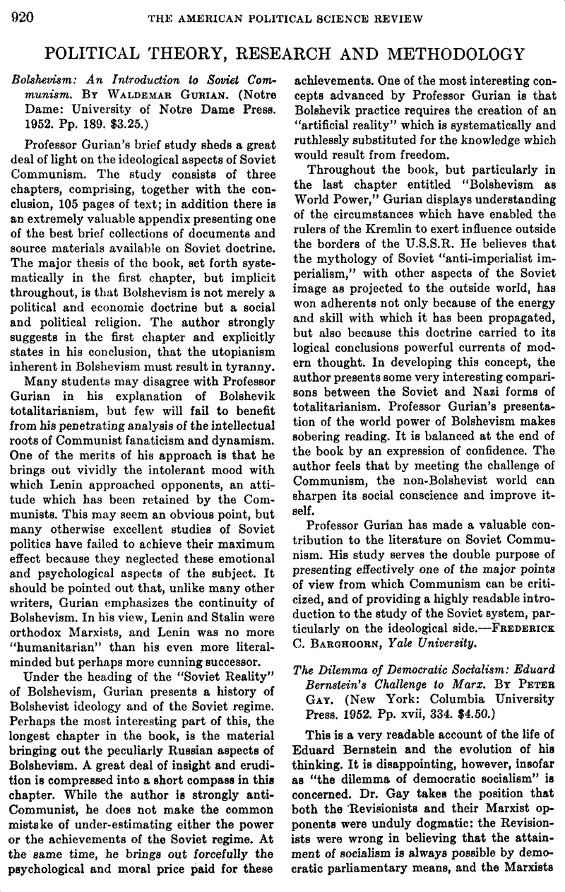 The Dilemma of Democratic Socialism: Eduard Bernstein's Challenge to ...