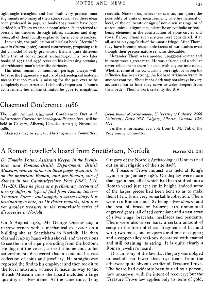 Chacmool Conference 1986 | Antiquity | Cambridge Core