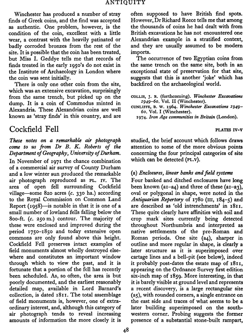 Cockfield Fell | Antiquity | Cambridge Core
