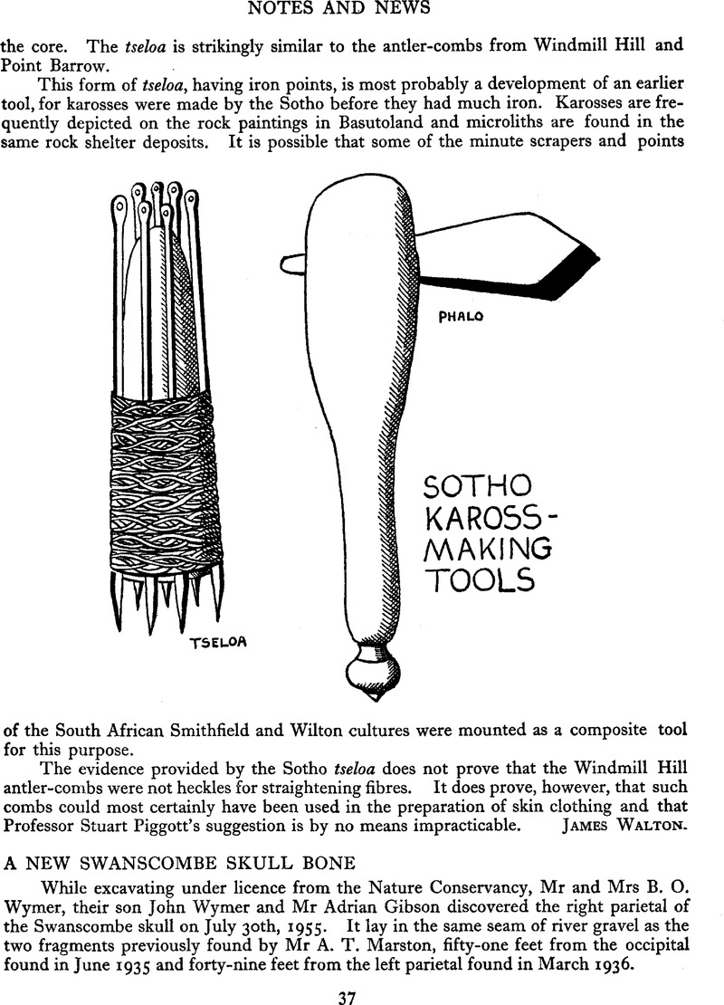 A New Swanscombe Skull Bone | Antiquity | Cambridge Core