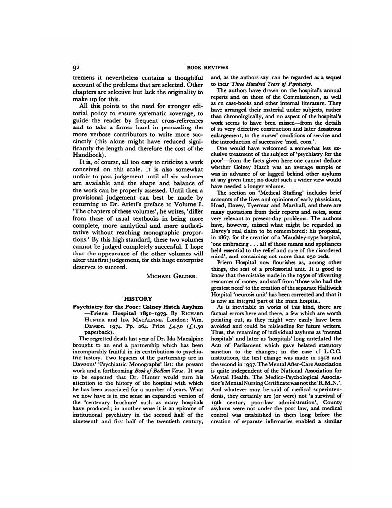 Psychiatry for the Poor: Colney Hatch Asylum—Friern Hospital 1851–1973 ...