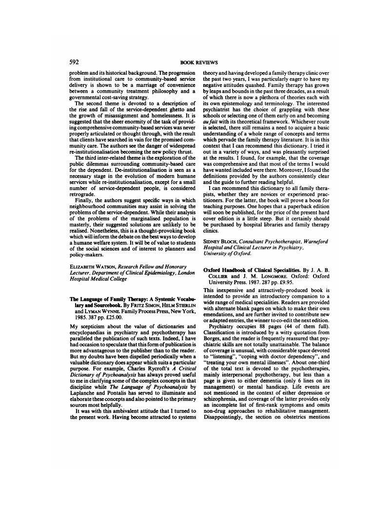 The Language of Family Therapy: A Systemic Vocabulary and Sourcebook ...