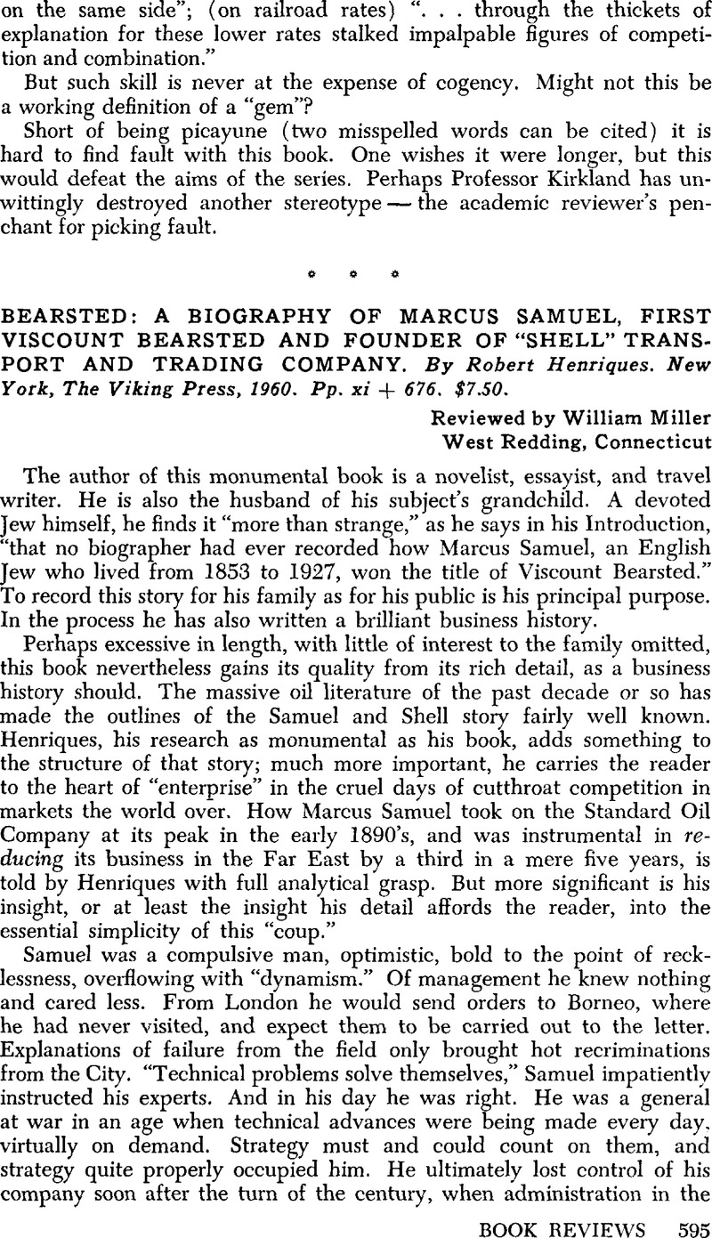 Bearsted: A Biography of Marcus Samuel, First Viscount Bearsted and ...