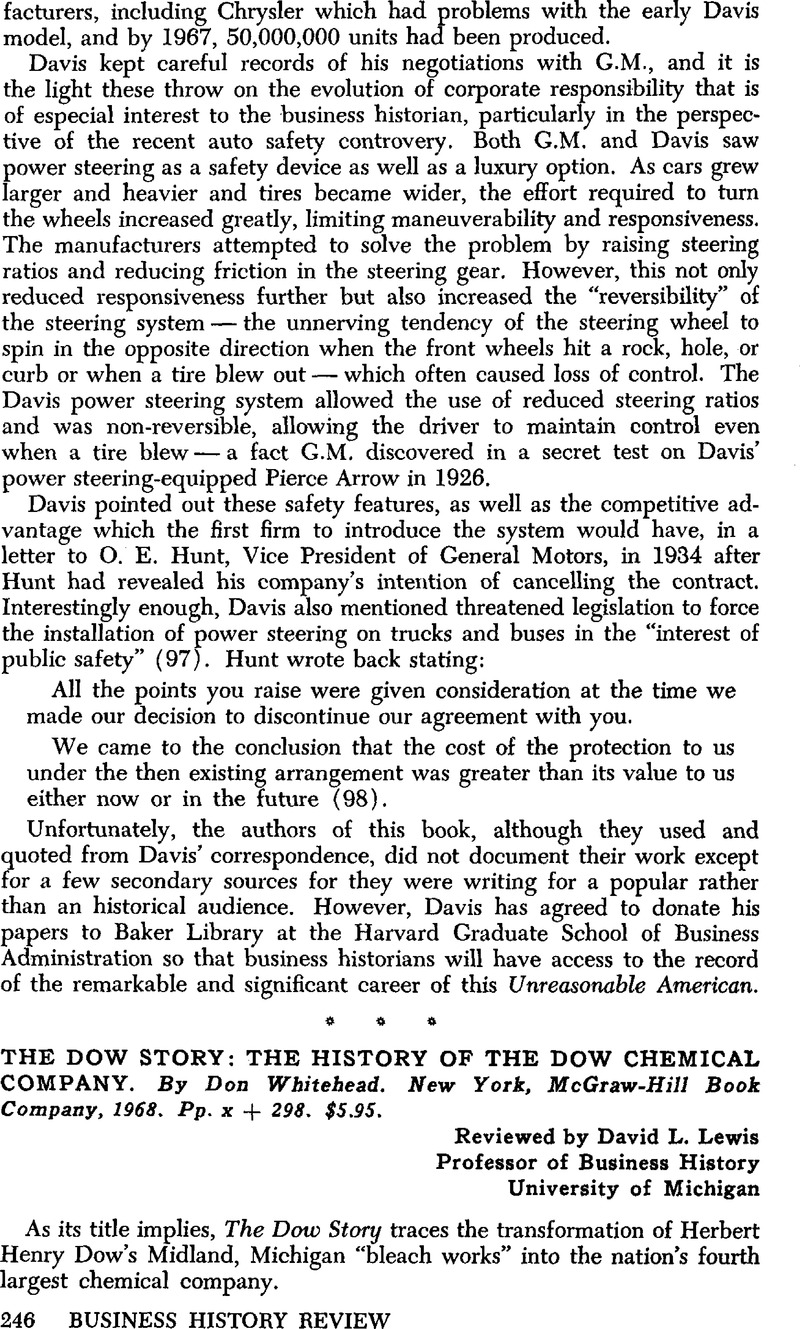 The Dow Story: The History of the Dow Chemical Company. By Don ...
