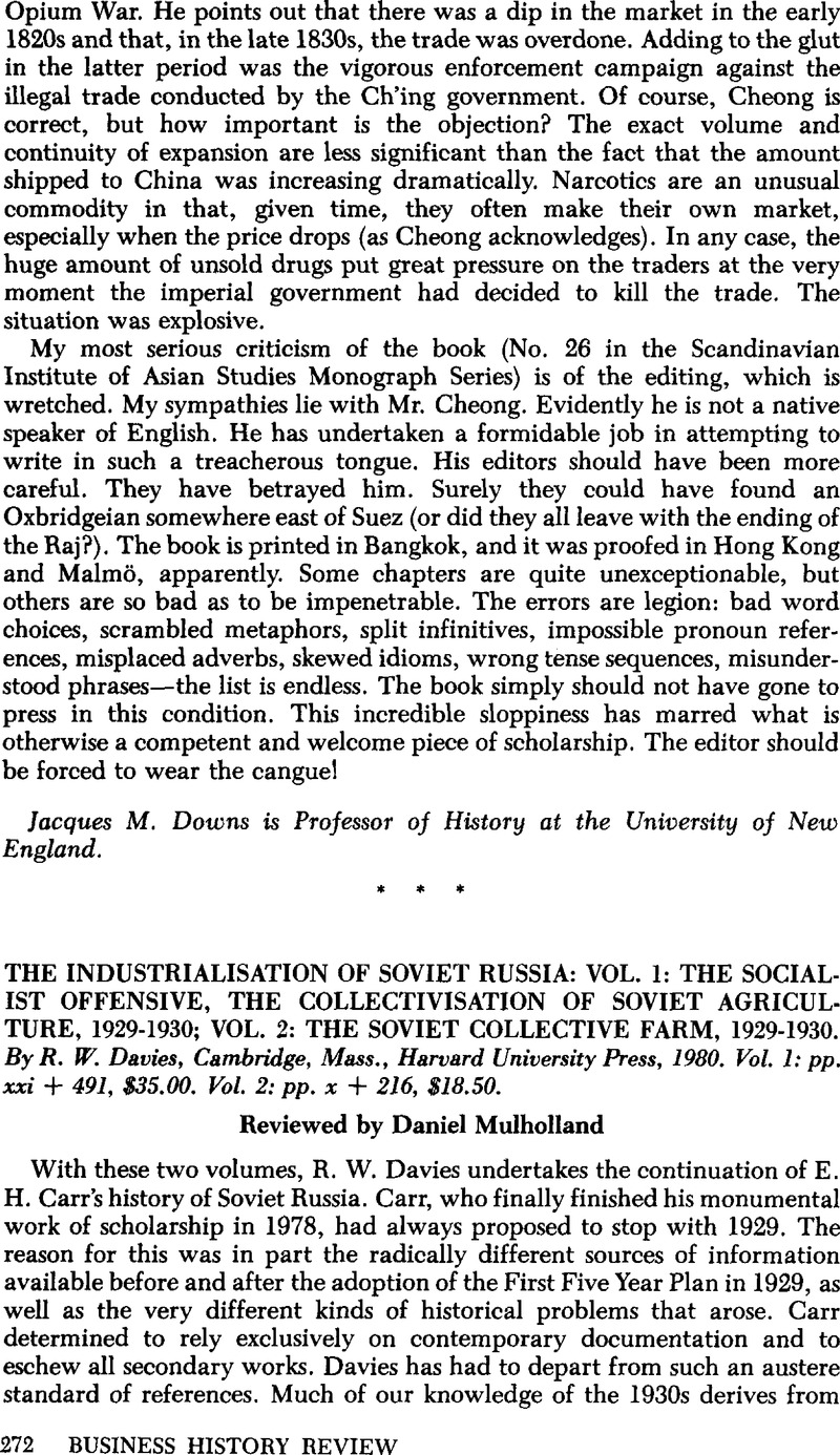 The Industrialisation of Soviet Russia: Vol. 1: The Socialist Offensive ...
