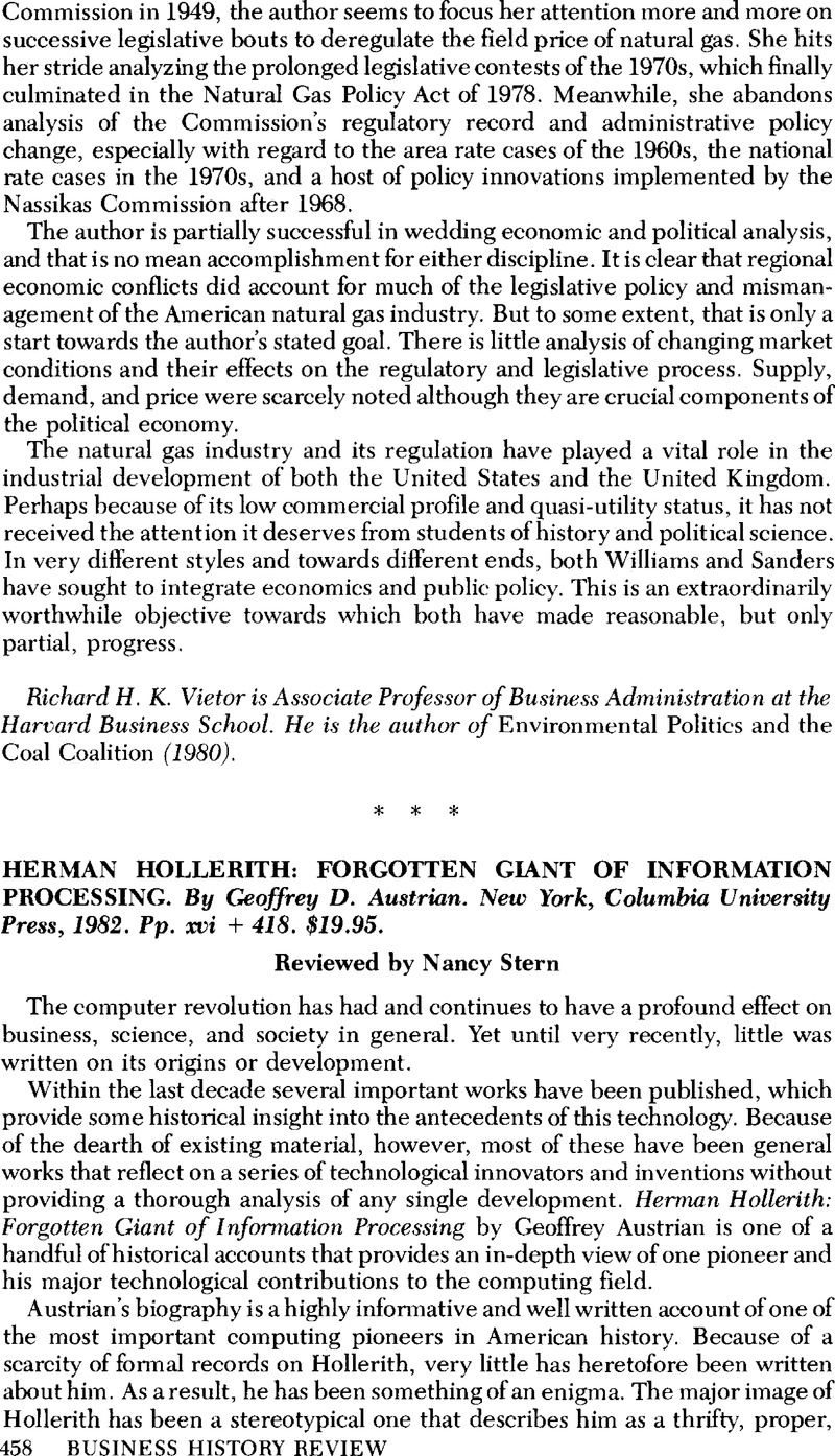 Herman Hollerith: Forgotten Giant of Information Processing. By ...