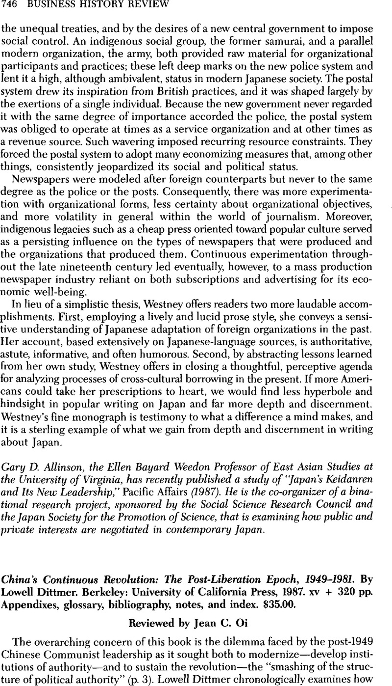 China's Continuous Revolution: The Post-Liberation Epoch, 1949–1981. By ...