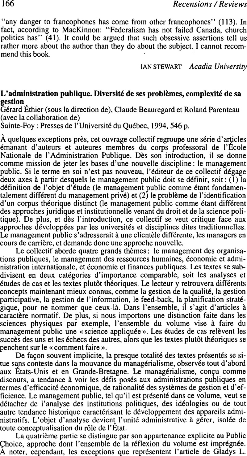 L'administration publique. Diversité de ses problèmes, complexité de sa ...