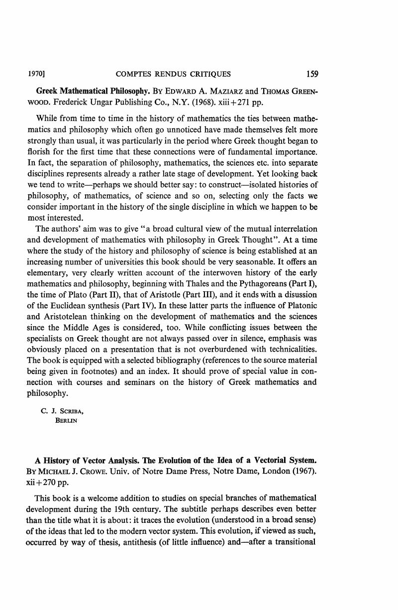A History of Vector Analysis. The Evolution of the Idea of a Vectorial ...