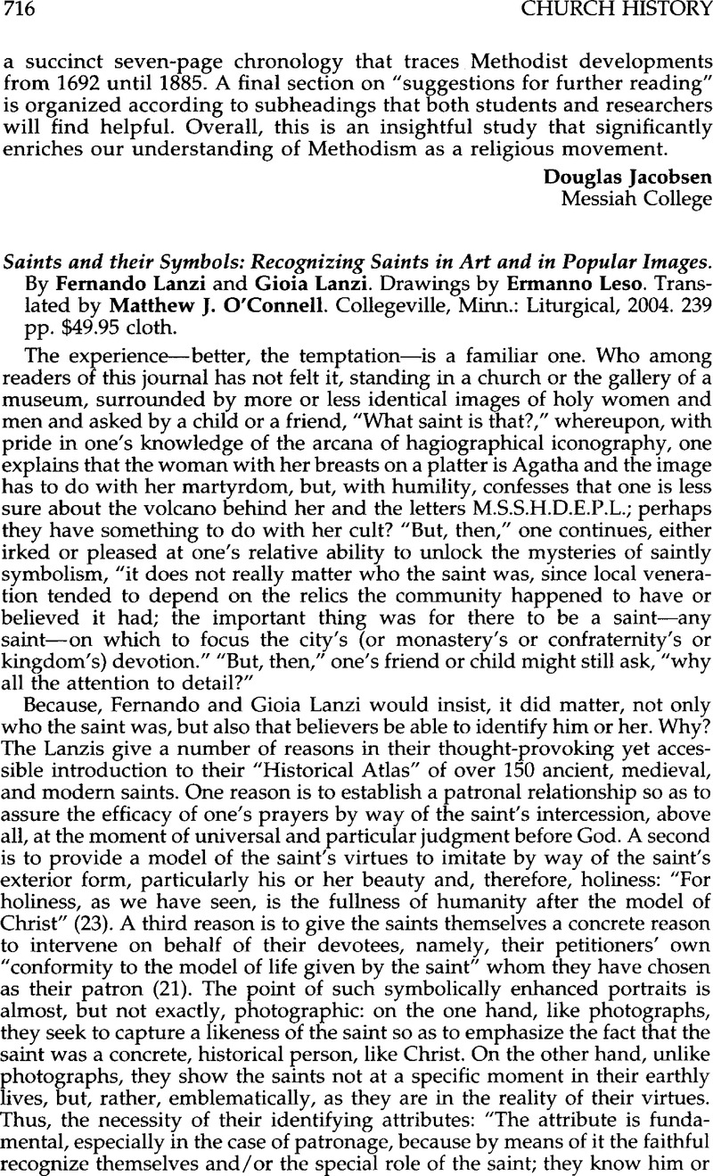Saints and their Symbols: Recognizing Saints in Art and in Popular ...