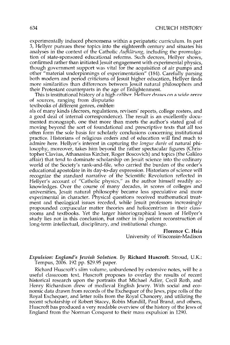 Expulsion: England's Jewish Solution. By Richard Huscroft. Stroud, U.K ...