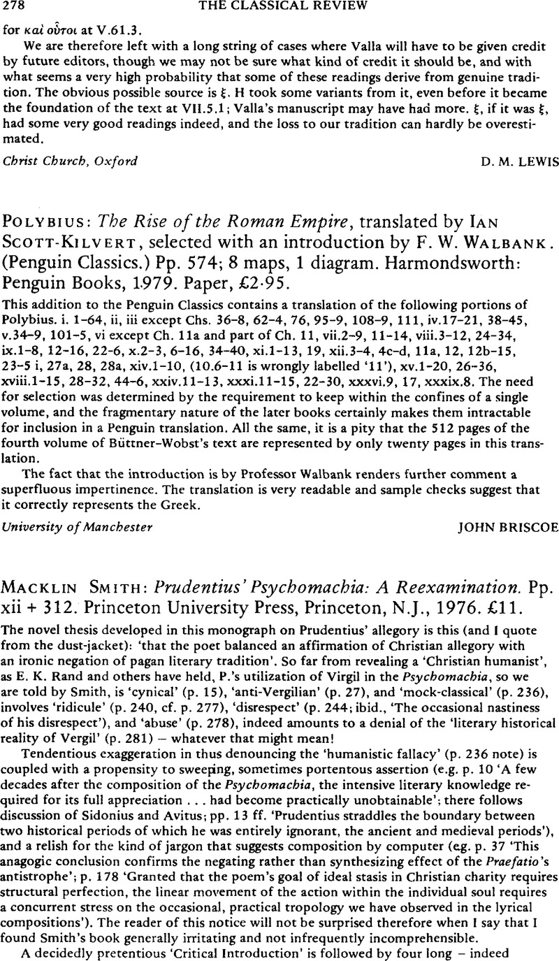 Polybius: The Rise of the Roman Empire, translated by Ian Scott-Kilvert ...