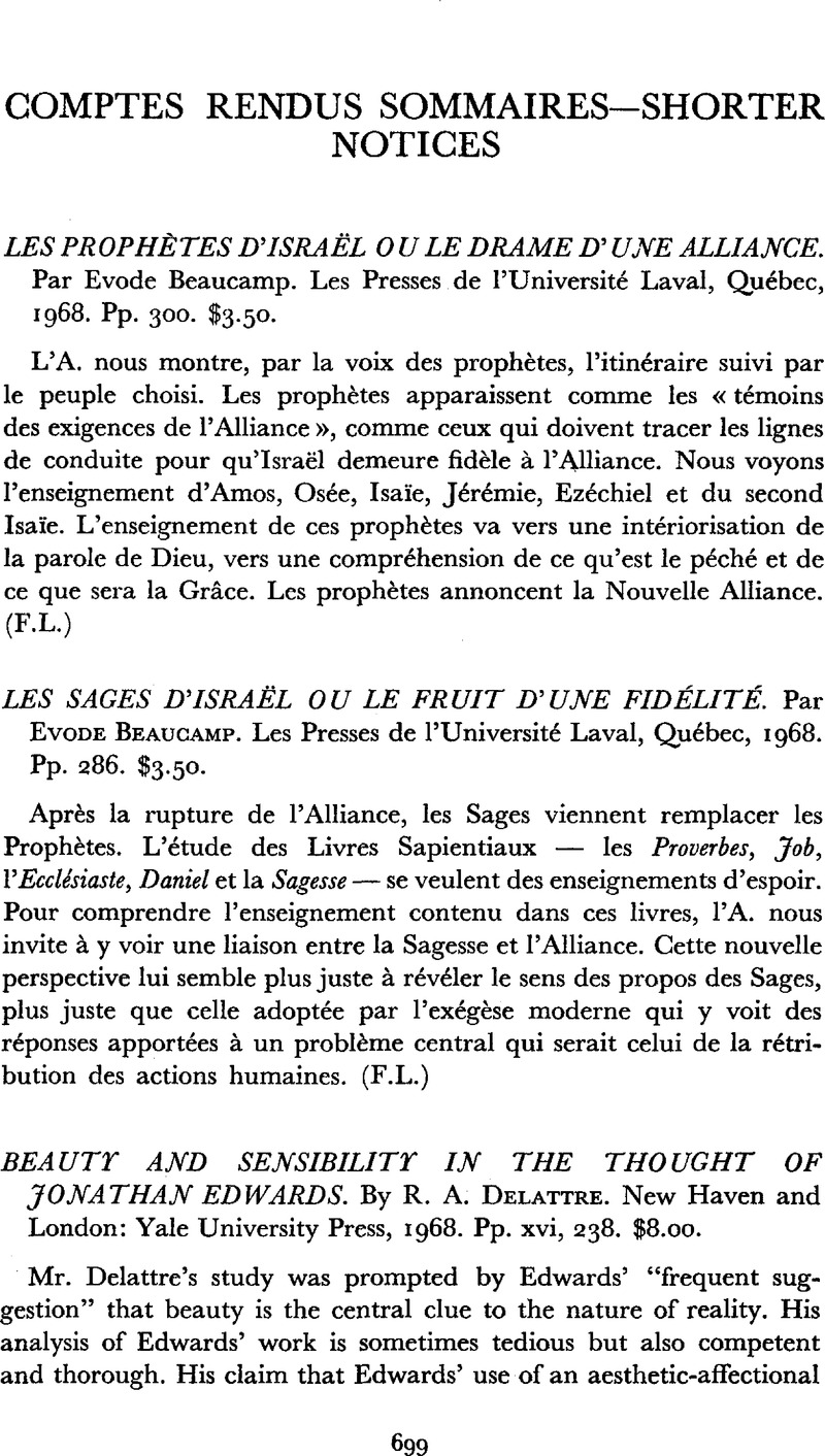 Les Prophètes D'Israël ou le Drame D'Une Alliance. Par Evode Beaucamp ...