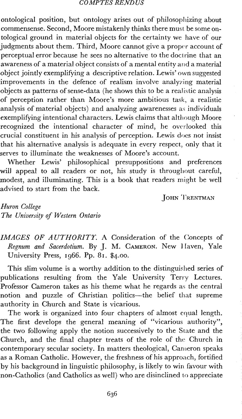 Images of Authority. A Consideration of the Concepts of Regnum and ...