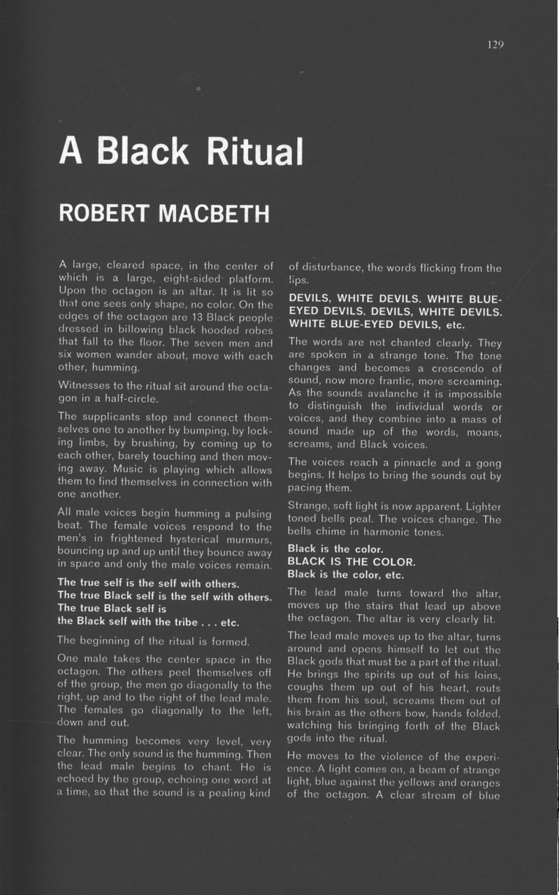 A Black Ritual | The Drama Review | Cambridge Core