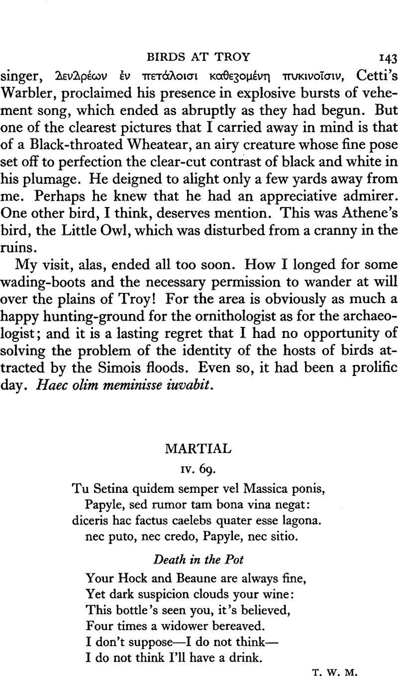 An Epigram of Martial IV. 69. | Greece & Rome | Cambridge Core