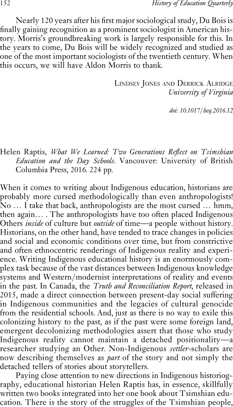 Helen Raptis , What We Learned: Two Generations Reflect on Tsimshian ...