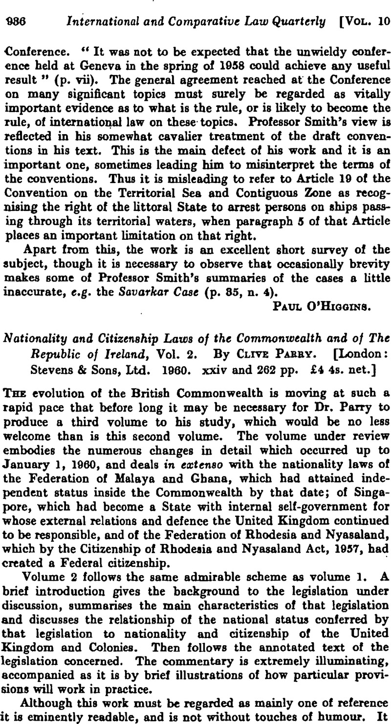Nationality and Citizenship Laws of the Commonwealth and of The ...