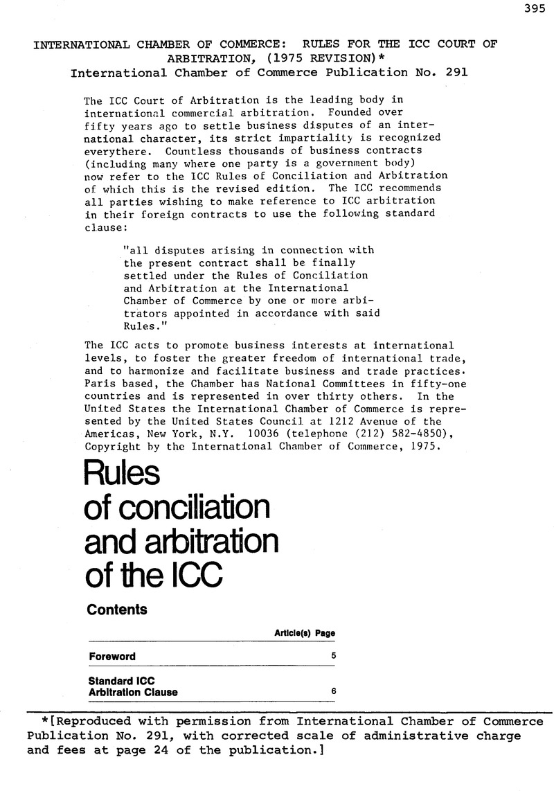 International Chamber of Commerce: Rules for the ICC Court of ...