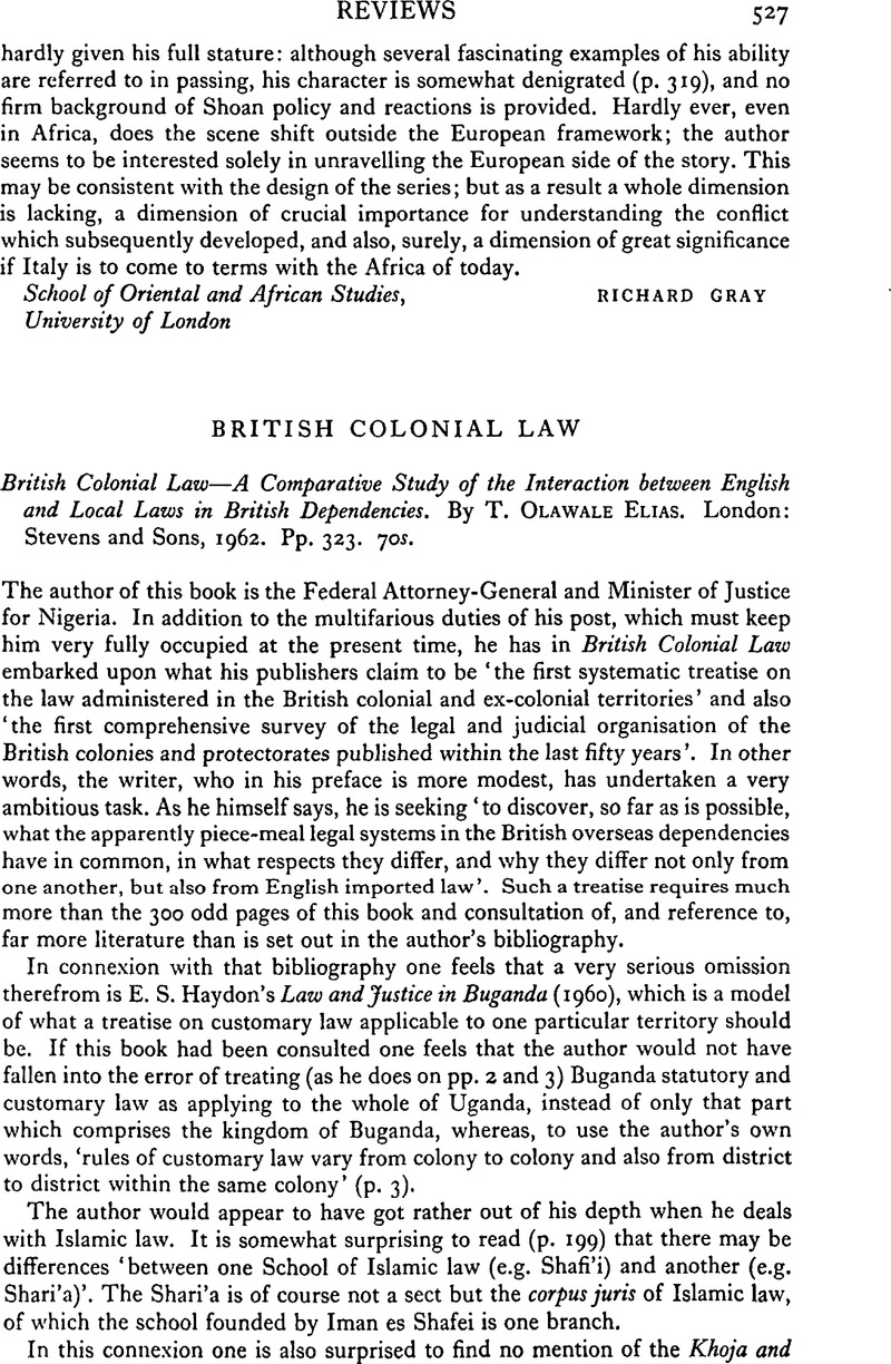 British Colonial Law - British Colonial Law—A Comparative Study of the ...