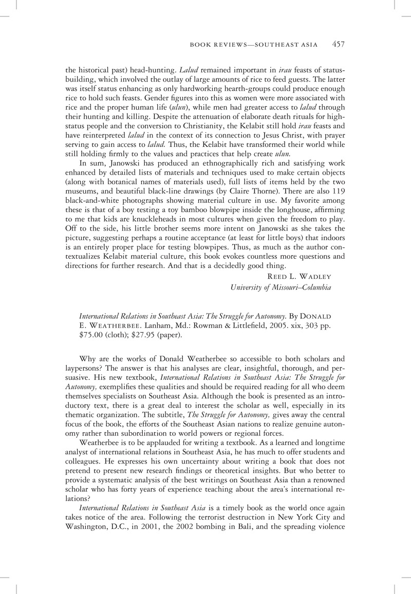 International Relations in Southeast Asia: The Struggle for Autonomy ...