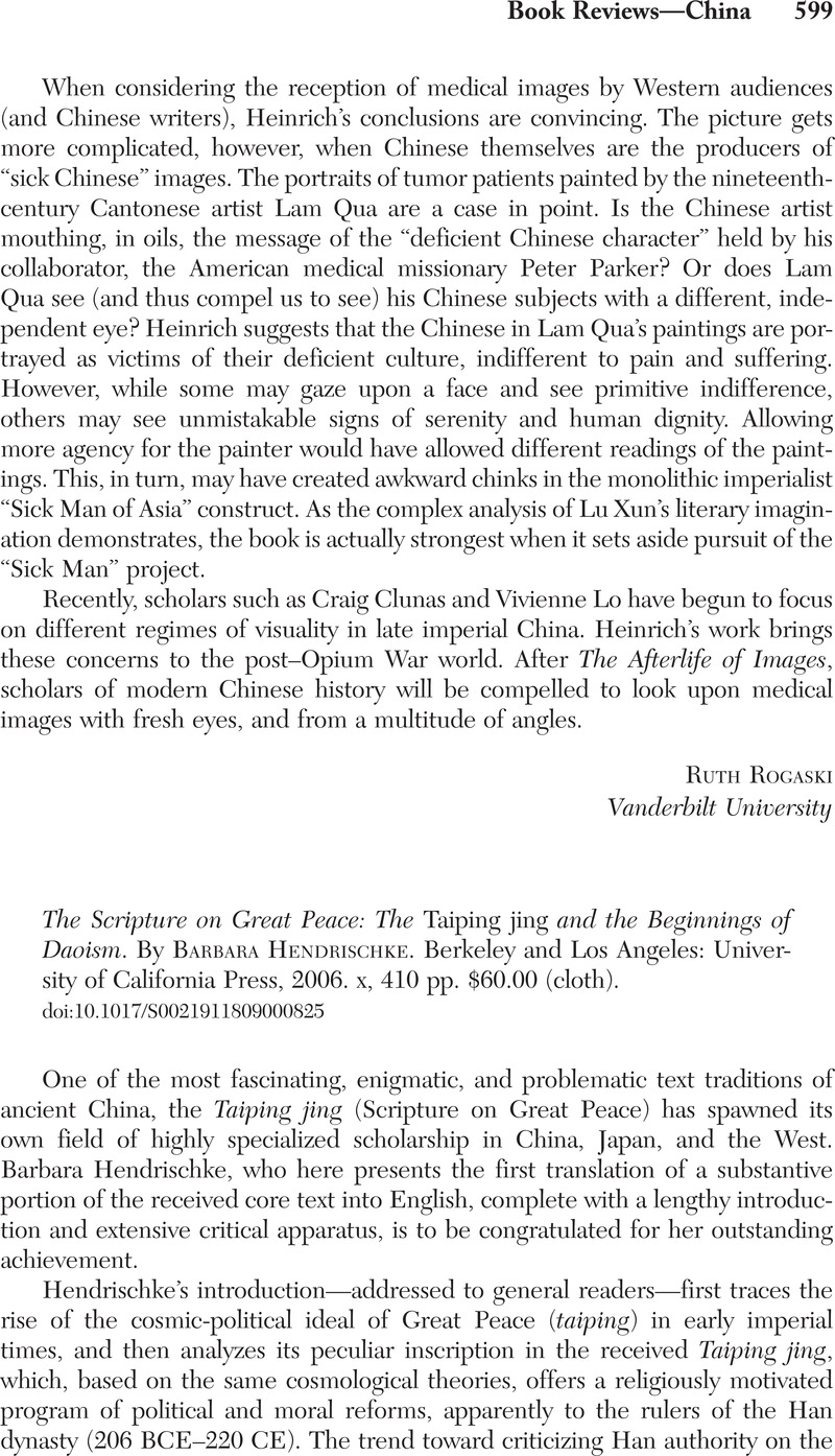 The Scripture on Great Peace: The Taiping jing and the Beginnings of ...