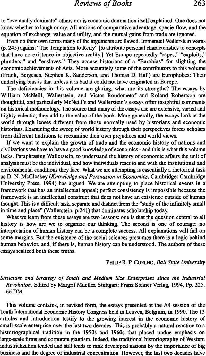 Structure and Strategy of Small and Medium Size Enterprises since the ...