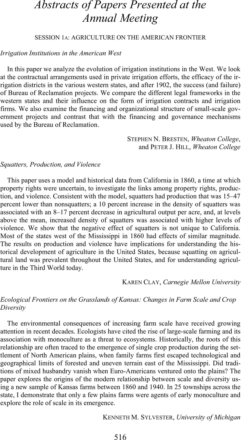 Abstracts of Papers Presented at the Annual Meeting | The Journal of ...
